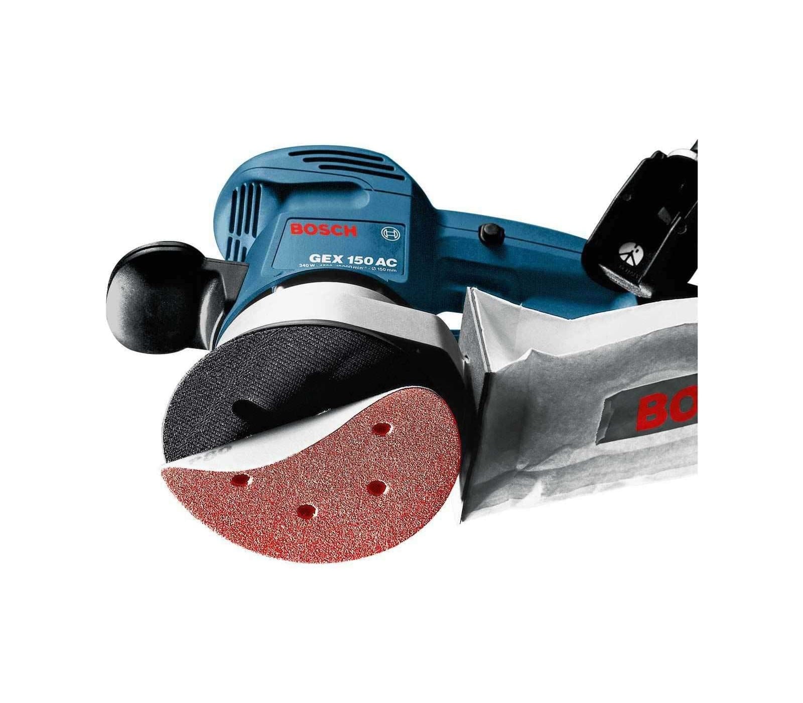Elektrinis ekscentrinis šlifuoklis Bosch GEX 150 AC, 340 W, 150 mm